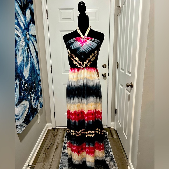 VENUS | Dresses | Venus Multicolor Halter Maxi Dress | Poshmark